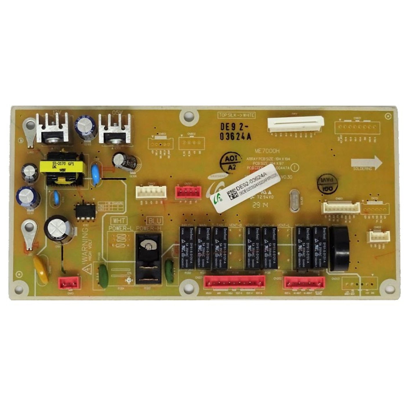 Microwave Relay Control Board DE92-03624A parts | Sears PartsDirect