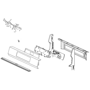 Samsung Range Control Panel Assembly DG94-03952K parts | Sears PartsDirect