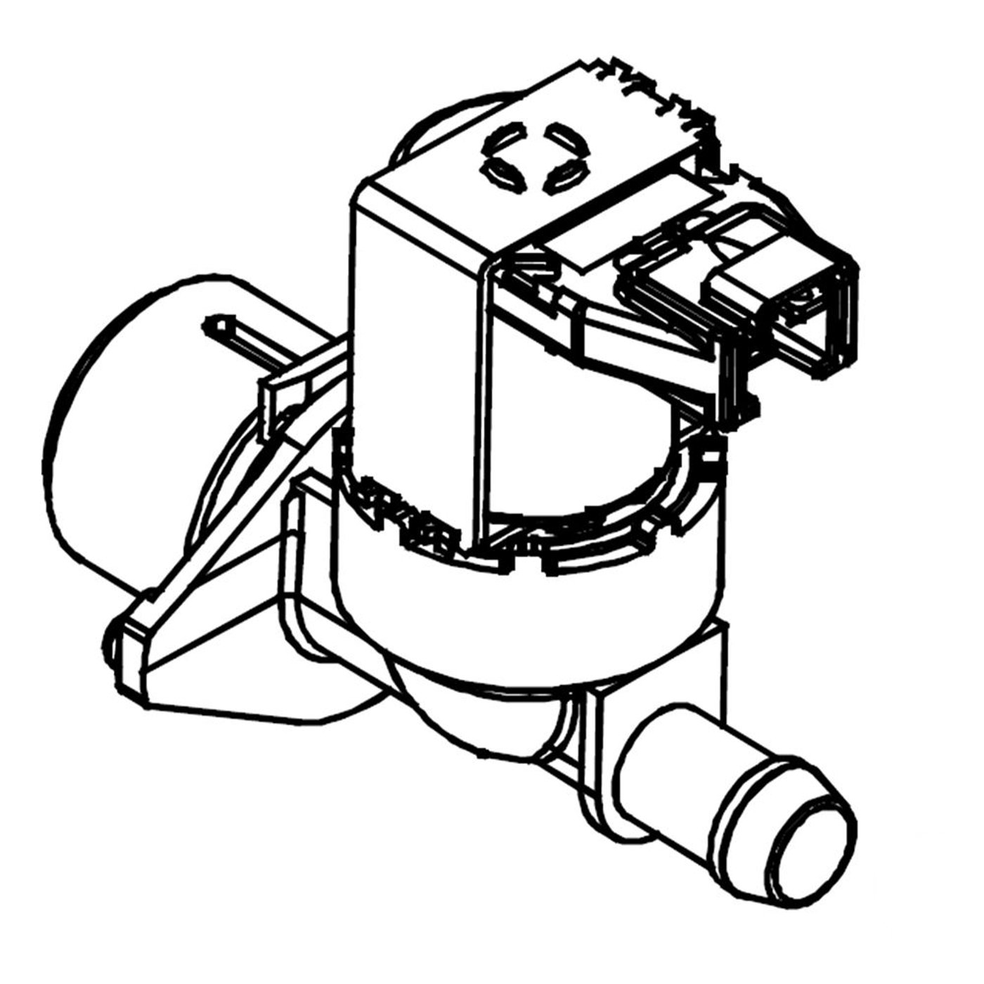 Dishwasher Water Inlet Valve (replaces 807445904) 807445905 parts ...