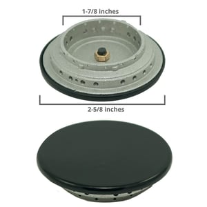 Cooktop Burner Cap Assembly 00189766 parts | Sears PartsDirect