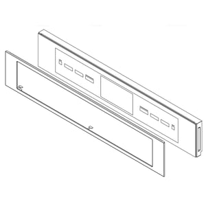 Wall Oven Control Panel Assembly (Stainless) (replaces W10887856 ...