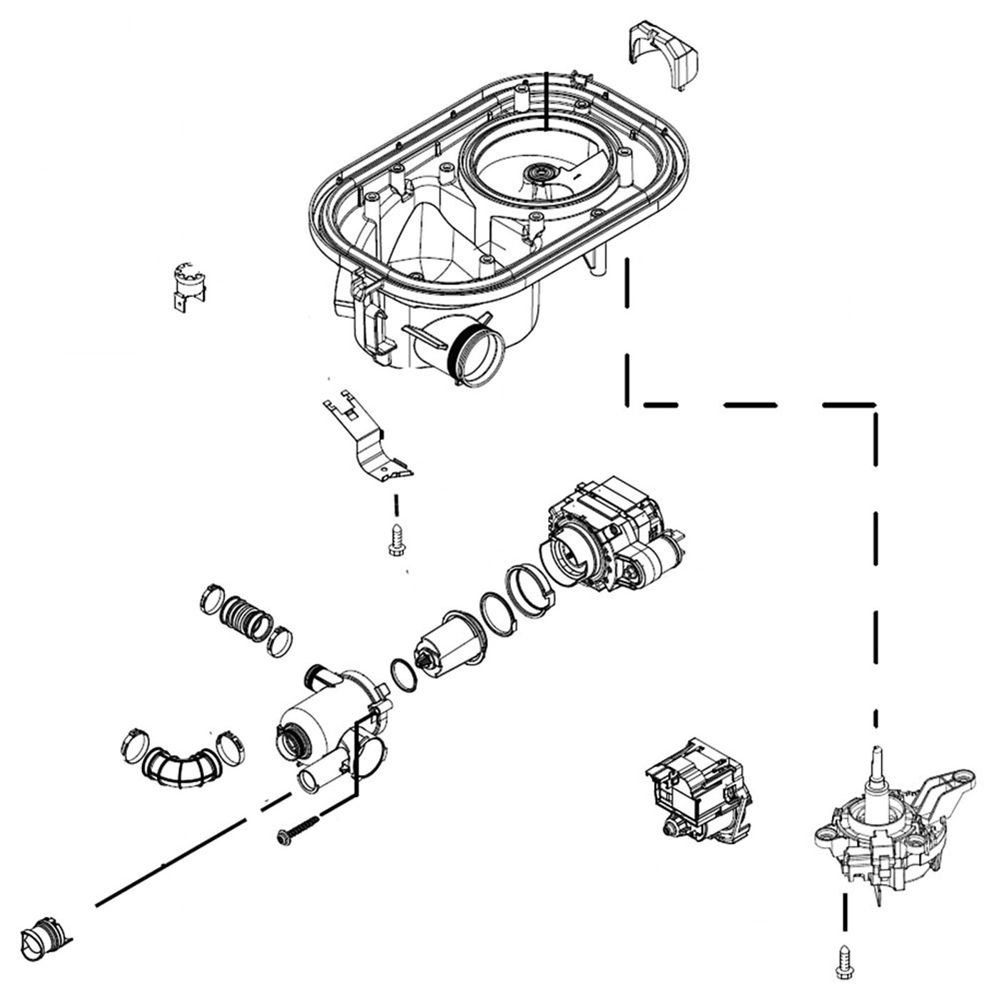 Dishwasher Pump Motor W11416363 parts | Sears PartsDirect