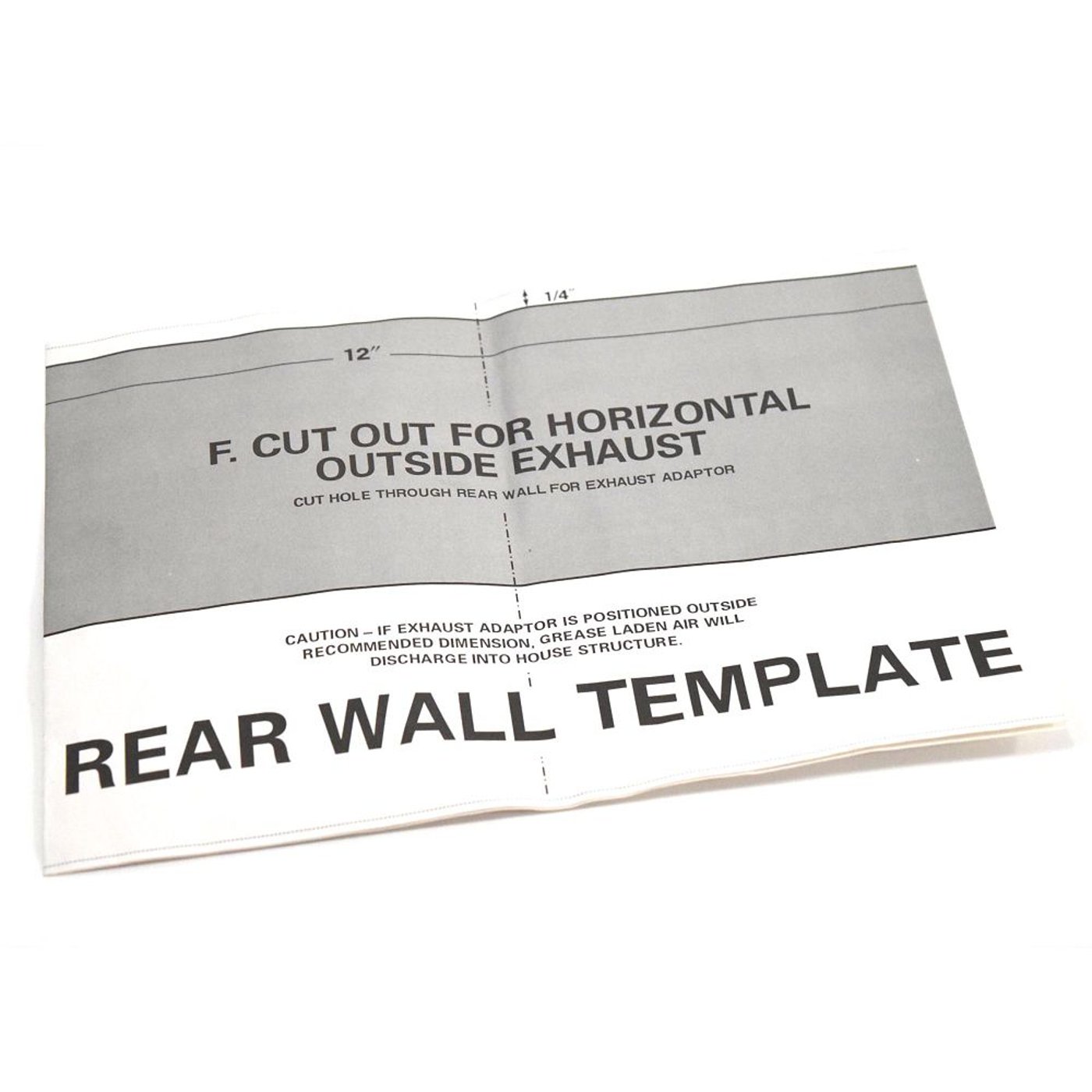 Microwave Wall Vent Template 4922W5A058A parts | Sears PartsDirect