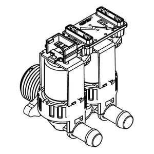 Washer Dual Water Inlet Valve (replaces W11036930) W11316256 parts ...