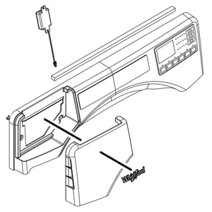 Whirlpool Washer Control Panel Assembly (replaces W11294803) W11319991 ...