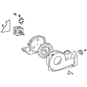 Dryer Motor and Blower Assembly WE17X24535 parts | Sears PartsDirect