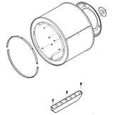 PANEL,FRONT WELD ,WHITE ,W/FELT SEALS 5304517315 parts | Sears PartsDirect