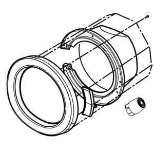 Washer Door Assembly ADC74154906 parts | Sears PartsDirect