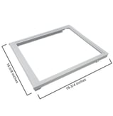 Refrigerator Crisper Drawer Cover Frame, Lower 240350903 parts | Sears ...