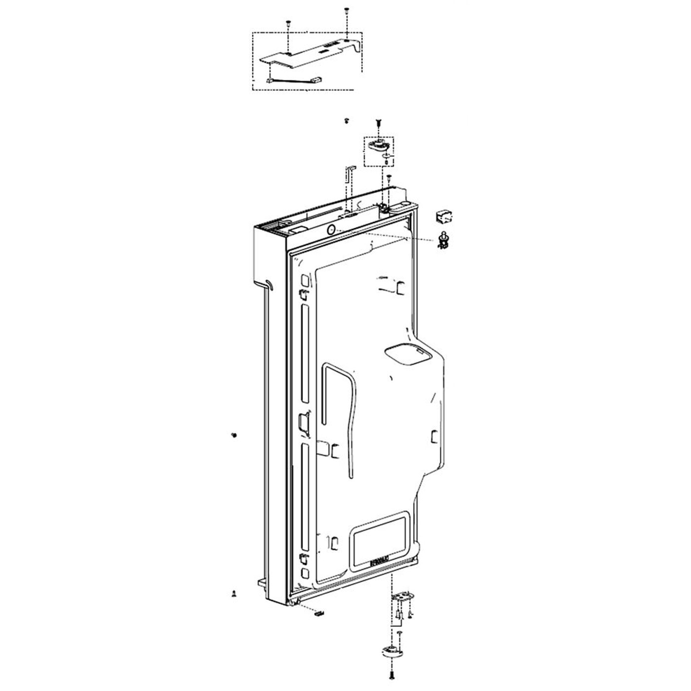 Refrigerator Door Assembly, Left DA91-04584B parts | Sears PartsDirect