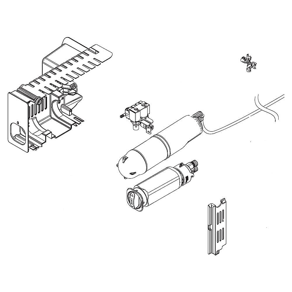 Refrigerator Water Filter Housing Assembly DA97-20677A parts | Sears ...