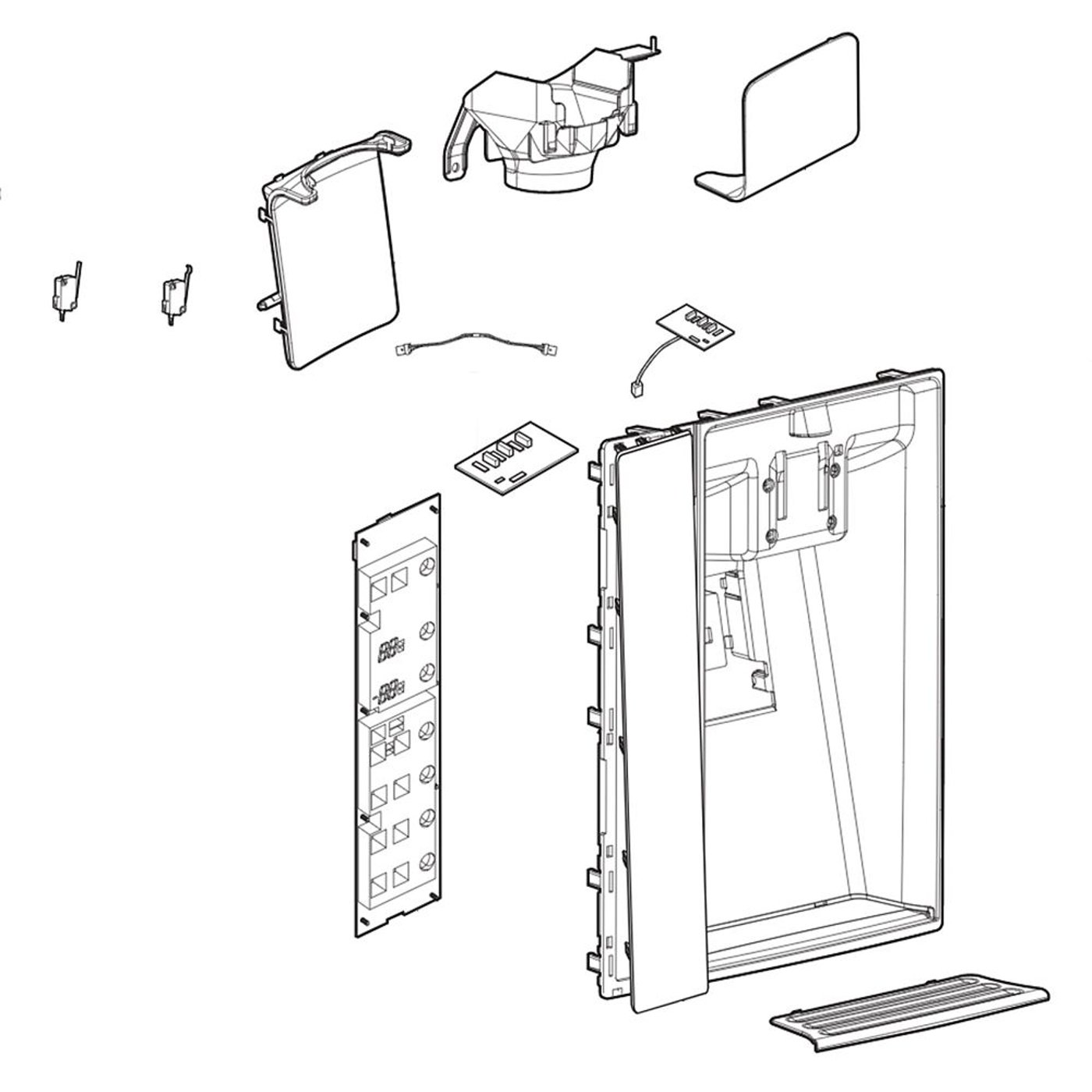 Refrigerator Dispenser Assembly ACQ85430297 parts | Sears PartsDirect