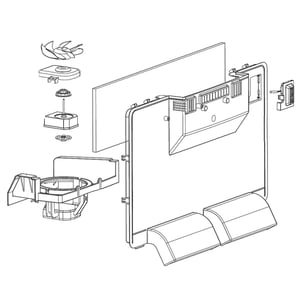 Refrigerator Freezer Evaporator Cover and Fan Assembly AEB73865906 ...