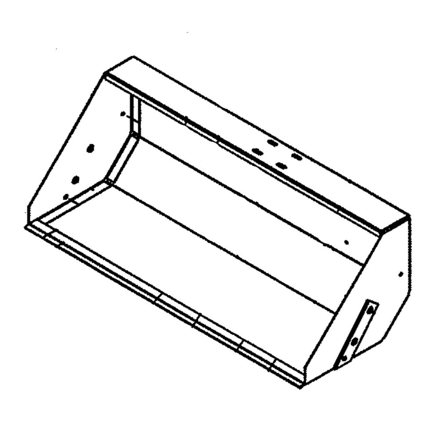 Lawn Tractor Front Scoop Attachment Bucket 64962BL3 parts | Sears ...