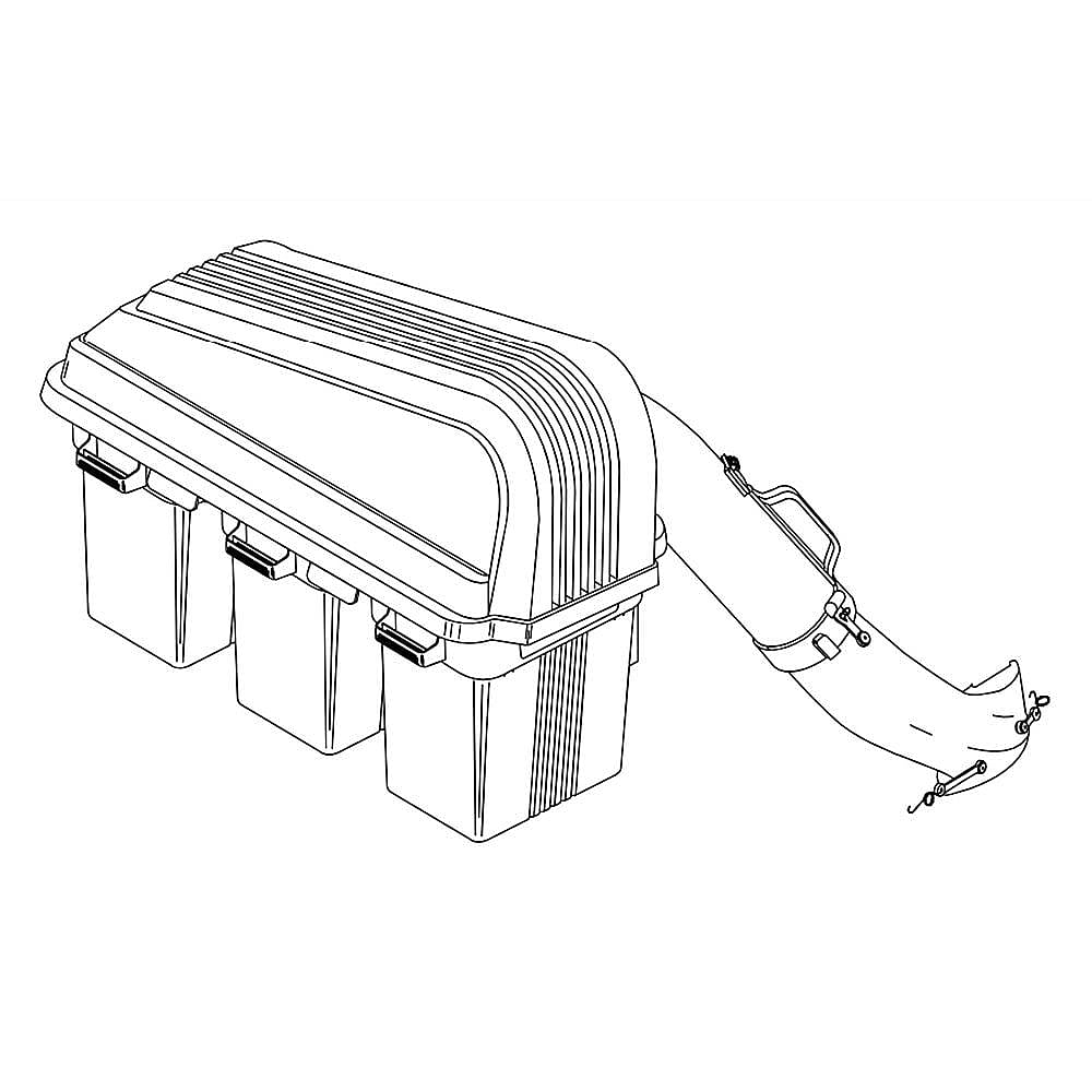 Lawn Tractor 3-Bin Bagger Assembly LTB48A parts | Sears PartsDirect